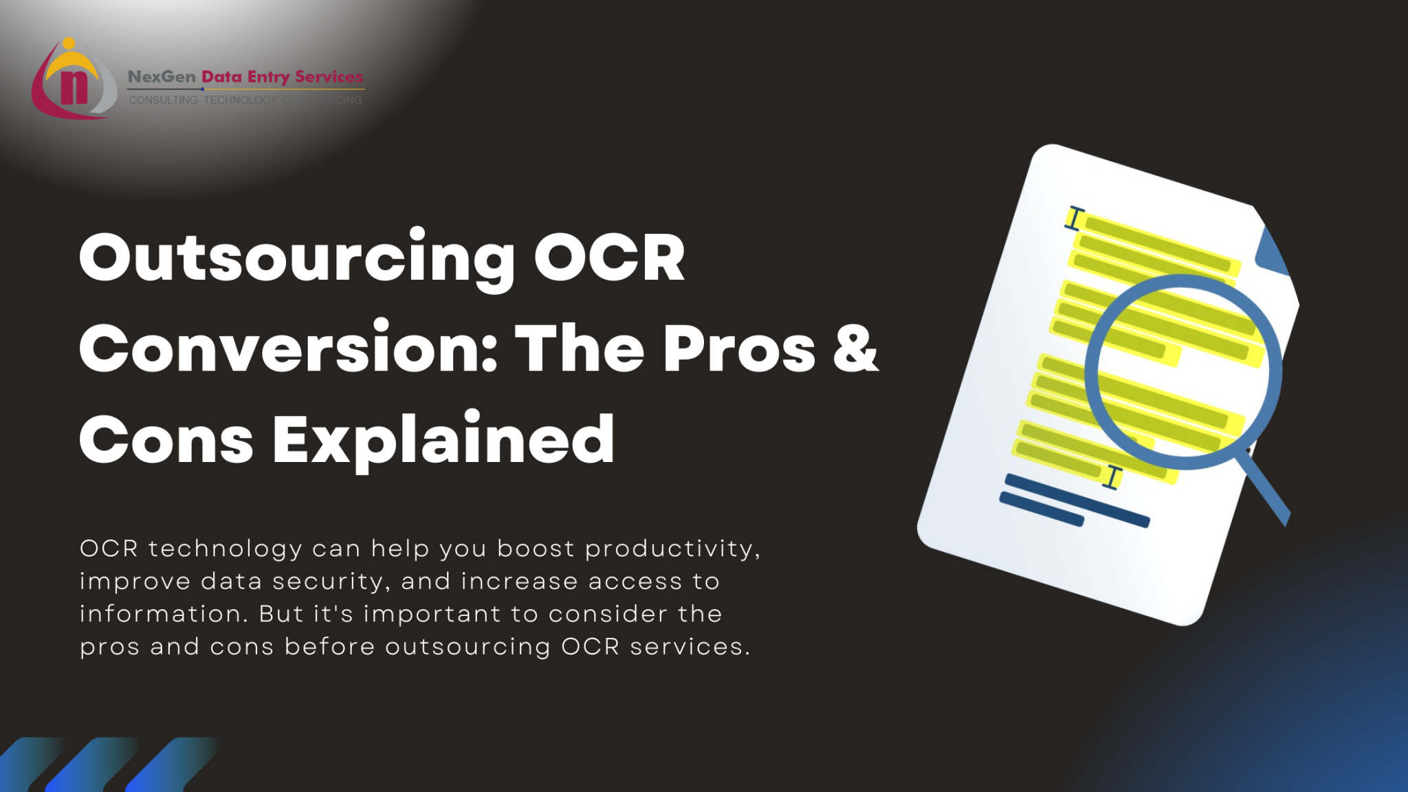 Outsourcing OCR Services: The Pros & Cons Explained